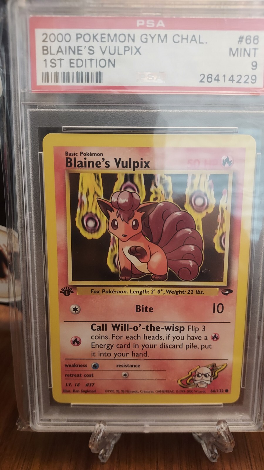 Pokémon TCG Blaine's Vulpix Gym Heroes 65/132 Regular 1st Edition ...