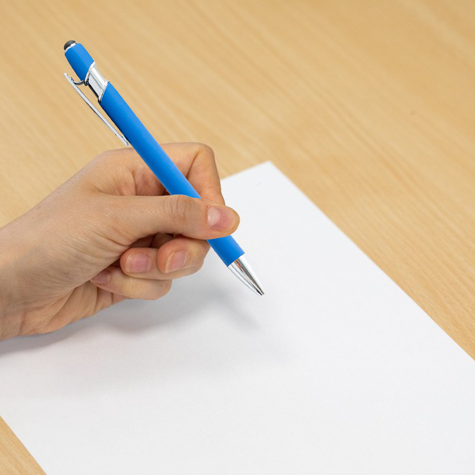 2pcs Ballpoint Pen Ergonomic Design Stationery Metal Aluminum Rod Bla ...