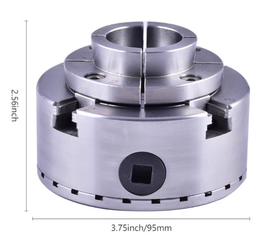 Four-jaw Self-centring Chuck for Woodturning Machines 4" High Accuracy ...