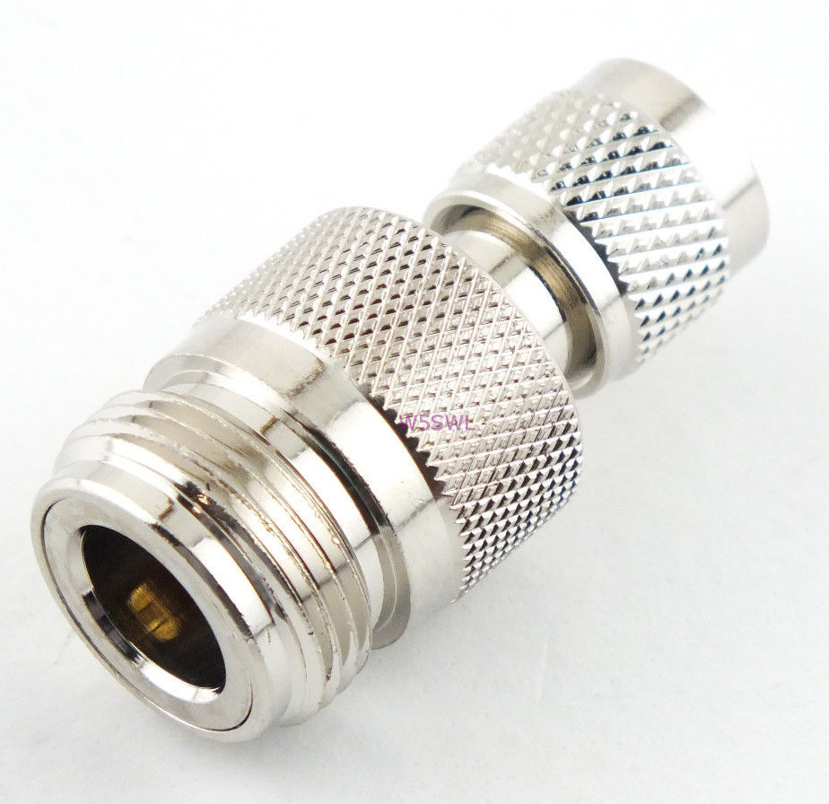 Mini-UHF Male to N Female Coax Adapter Connector - USA Ham Radio Seller ...