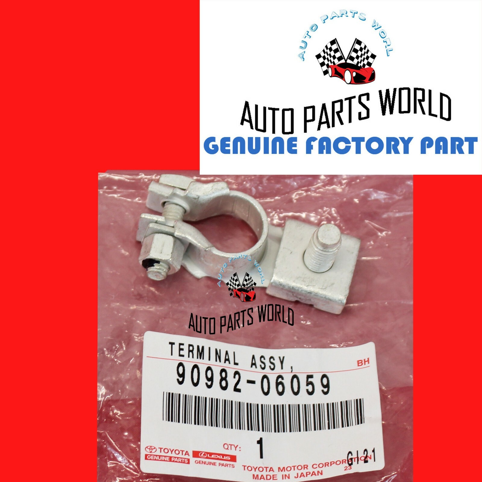 GENUINE TOYOTA 4RUNNER FJ GX460 LX TUNDRA BATTERY NEGATIVE TERMINAL ...
