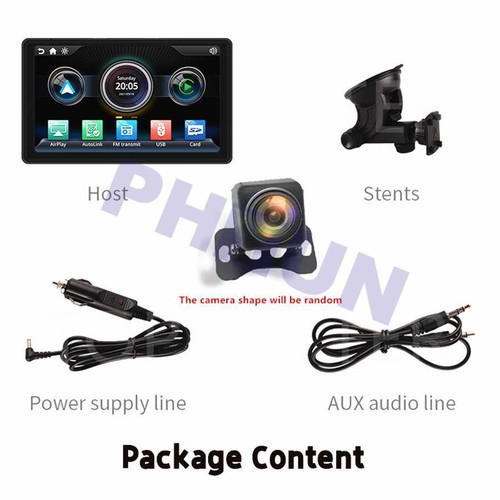 7" Monitor For Car On-dash Multimedia Player with Camera Carplay ...