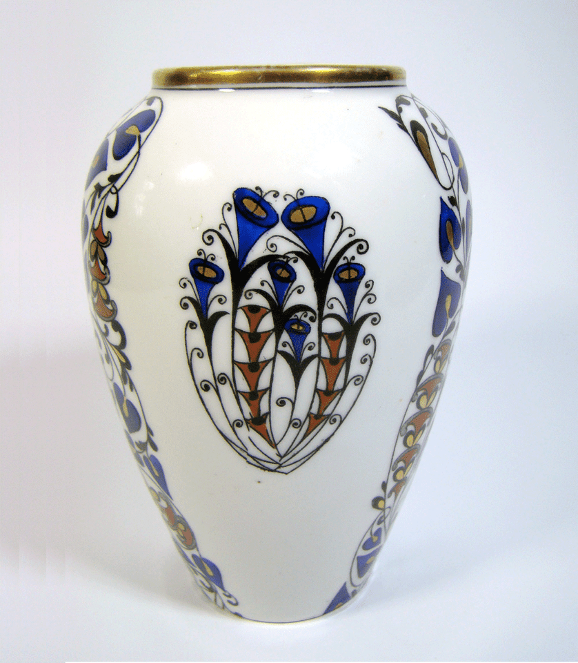 Muster-Vase Jugendstil Entwurf Emanuel Margold für Josef Böck Wien ...