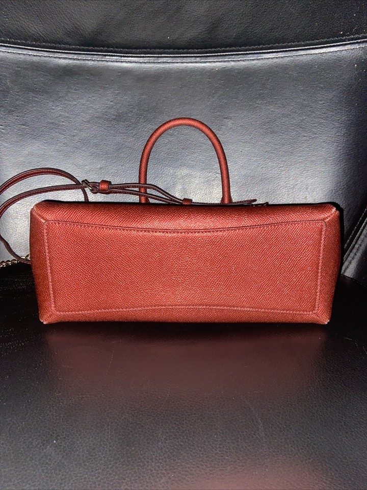 Coach Mini Sage Carryall Purse Medium Metallic Ruby Red Crossbody ...