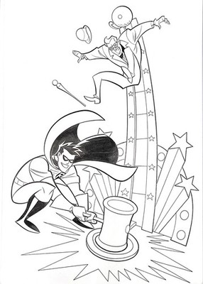 Batman and Robin carnival capers Style guide original art Erik Doescher ...