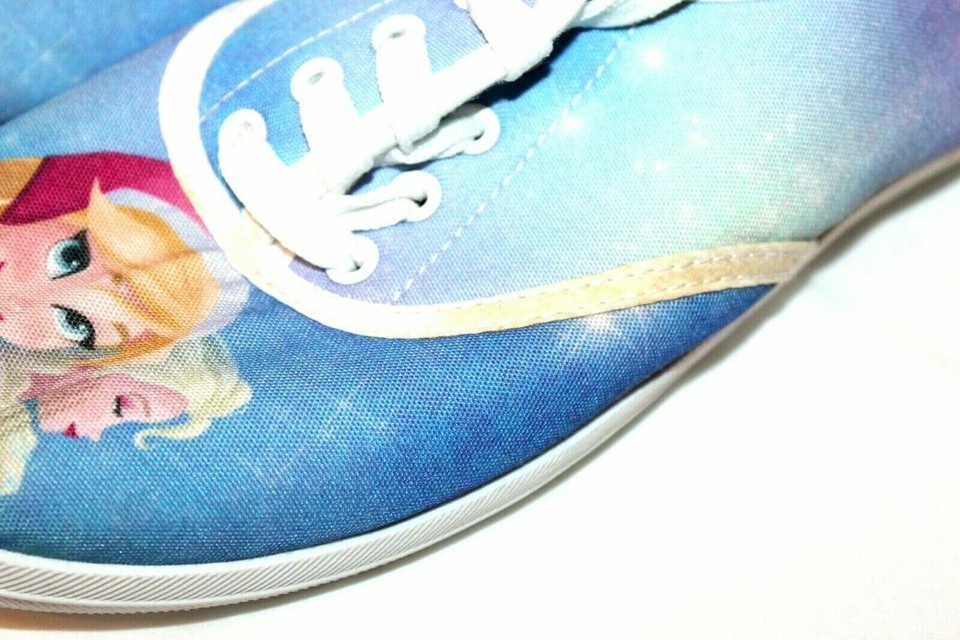 Disney Frozen Elsa Anna Women's Blue/Multi Lace-Up Sneakers Shoes | eBay