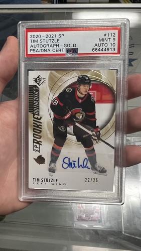 2020-21 SP Retail - Rookie Authentics Gold Signatures #112 Tim Stutzle ...