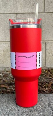 NEW Target Red Stanley Valentines Day 40 oz Tumbler Cup H2.0 Quencher ...