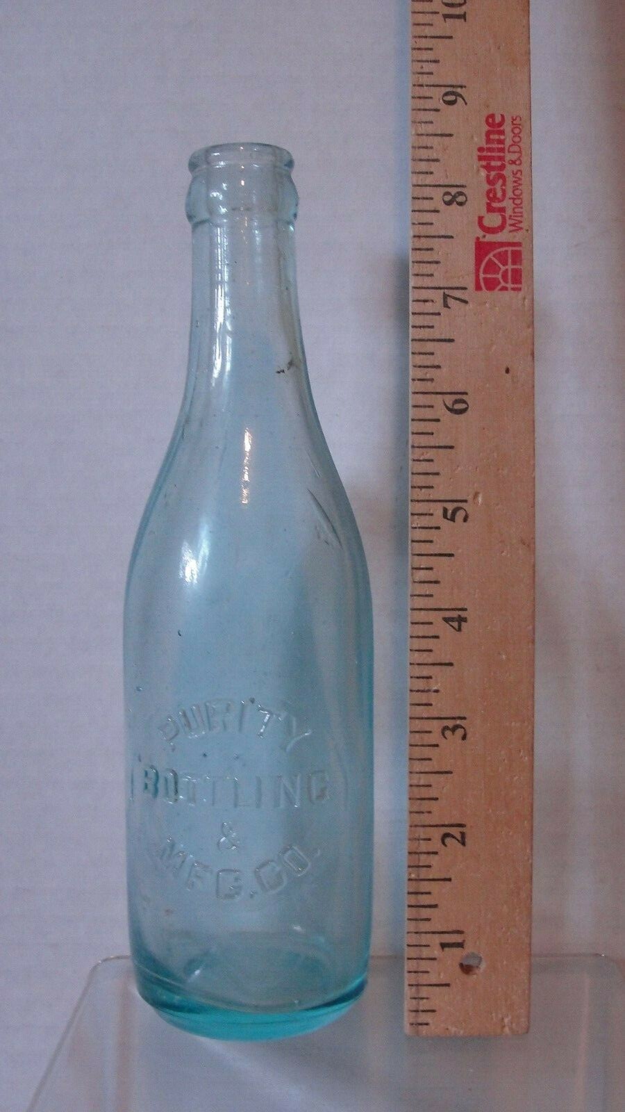 VINTAGE PURITY BOTTLING & MFG. CO. - GREEN GLASS BOTTLE | eBay