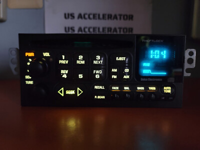 Genuine DELCO GM GMC CHEVY CHEVROLET STEREO AM/FM RADIO CD PLAYER w ...