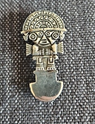 Tumi Peruvian sterling brooch/pendant | eBay