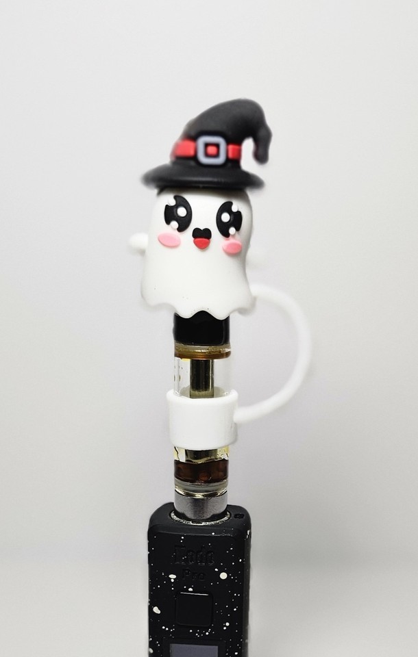 Happy Ghost Cart Mouth Cover For Penjamin/ Straw Cover, Halloween | eBay