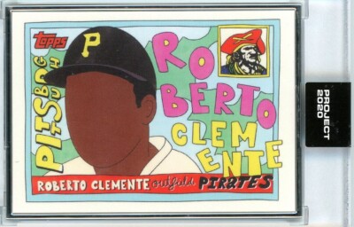 TOPPS PROJECT 2020 ROBERTO CLEMENTE FUCCI ARTIST PROOF AP 2/20 Silver ...