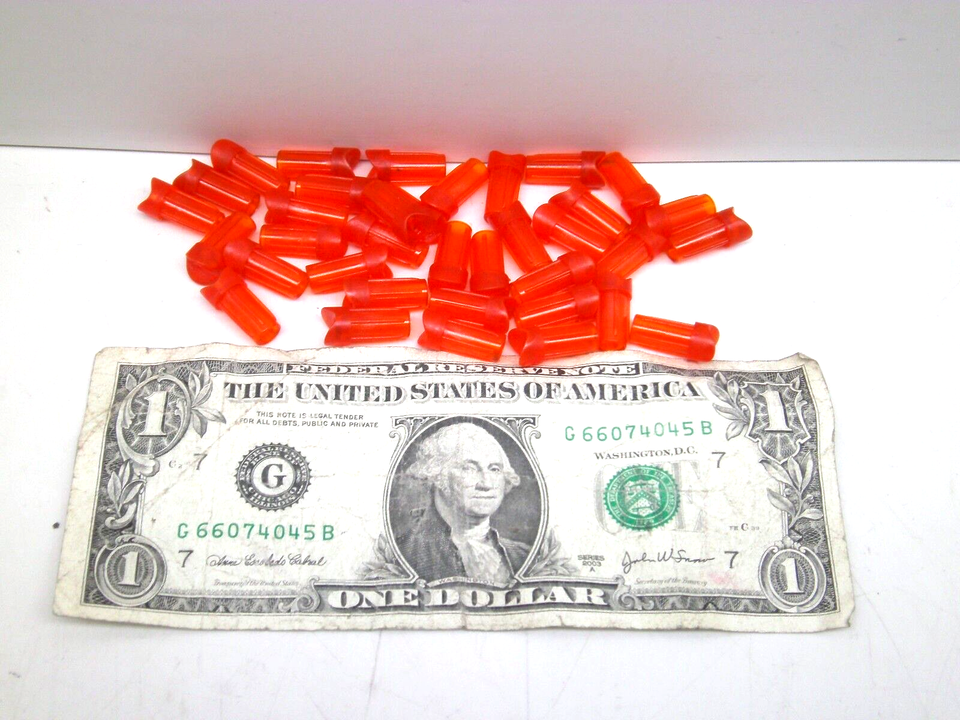 NEW LOT OF 36 3 DOZ. HORTON CROSSBOW PLASTIC NOCKS HALF MOON ORANGE BOW ...