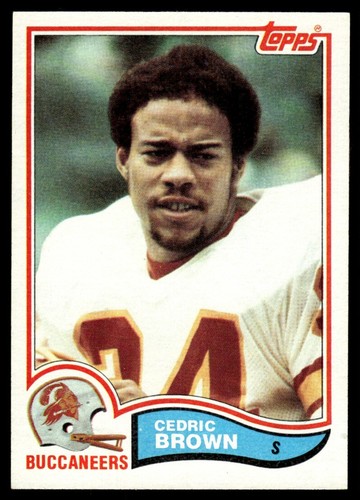 1982 Topps Cedric Brown Rookie Tampa Bay Buccaneers #496 Set Break Most ...