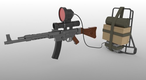 1/12 Scale Battleground STG-44 / MP-44 Assault Rifle - Zielgerät 1229 ...