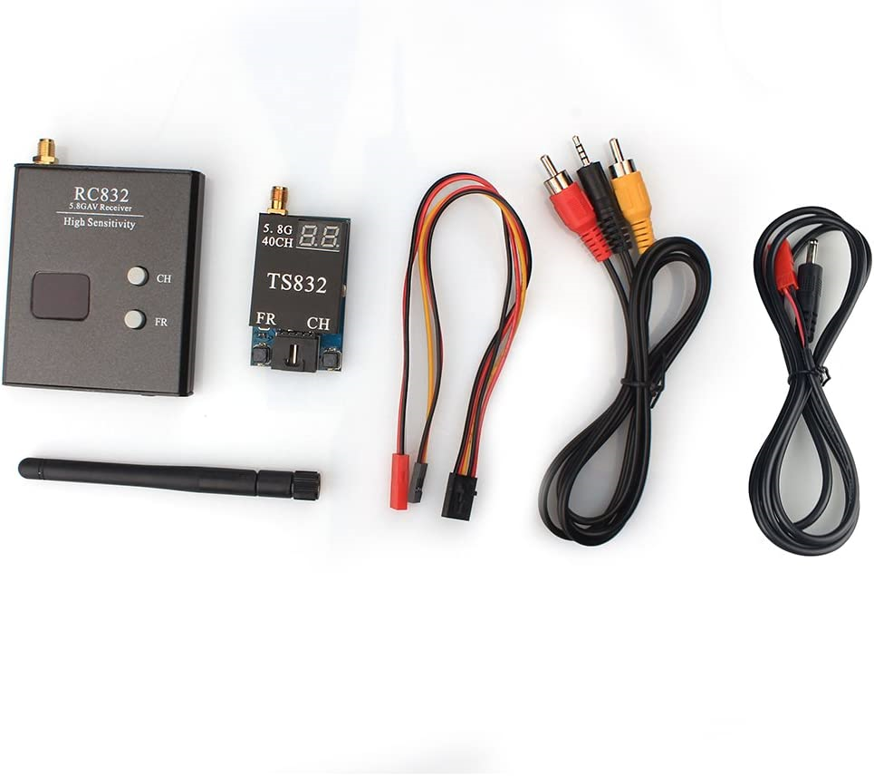 AKK TS832+RC832 5.8G 2000M Range FPV Audio Video Transmitter and ...
