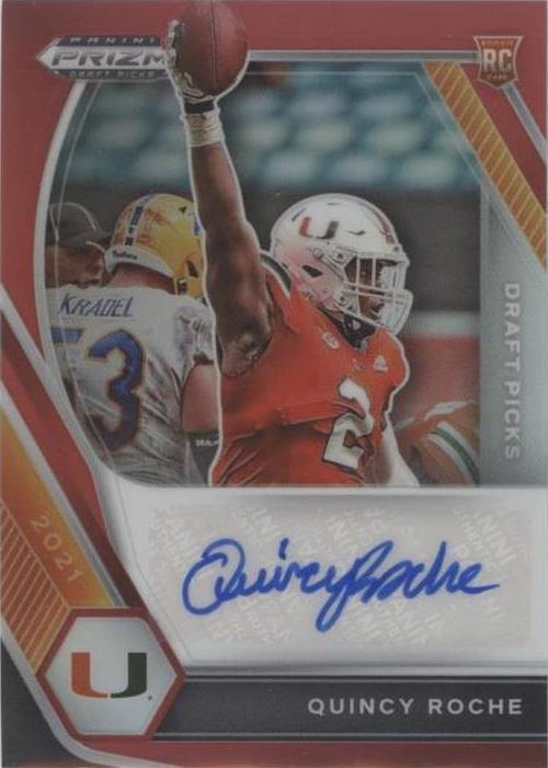 2021 Panini Prizm Draft Picks - Draft Picks Autographs Quincy Roche # ...