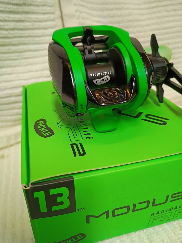 13 FISHING MODUS RP2 RADIOACTIVE PICKLE MODRP2-7.3:1 CASTING REEL | eBay