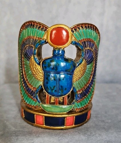 Vintage 2000 Egyptian Scarab Tea Light Votive Candle Holder | eBay