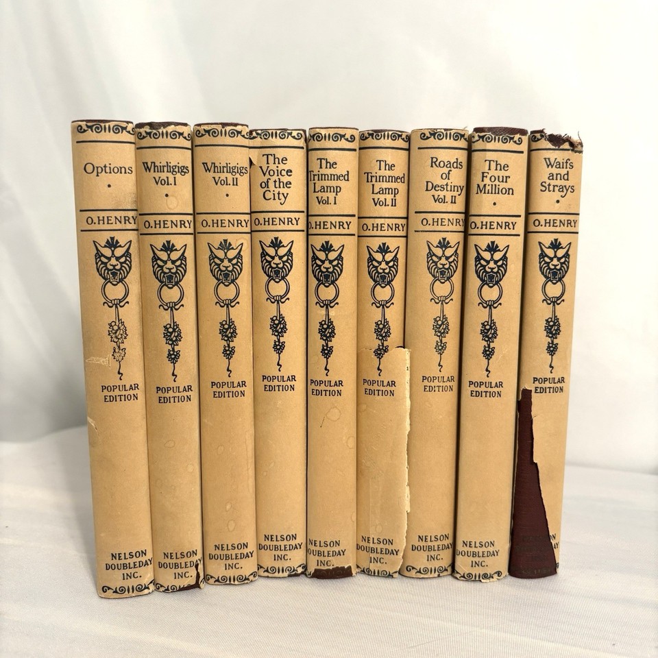 O. Henry Popular Edition Books Antique 1900s Lot 9 Classic Witty Short ...