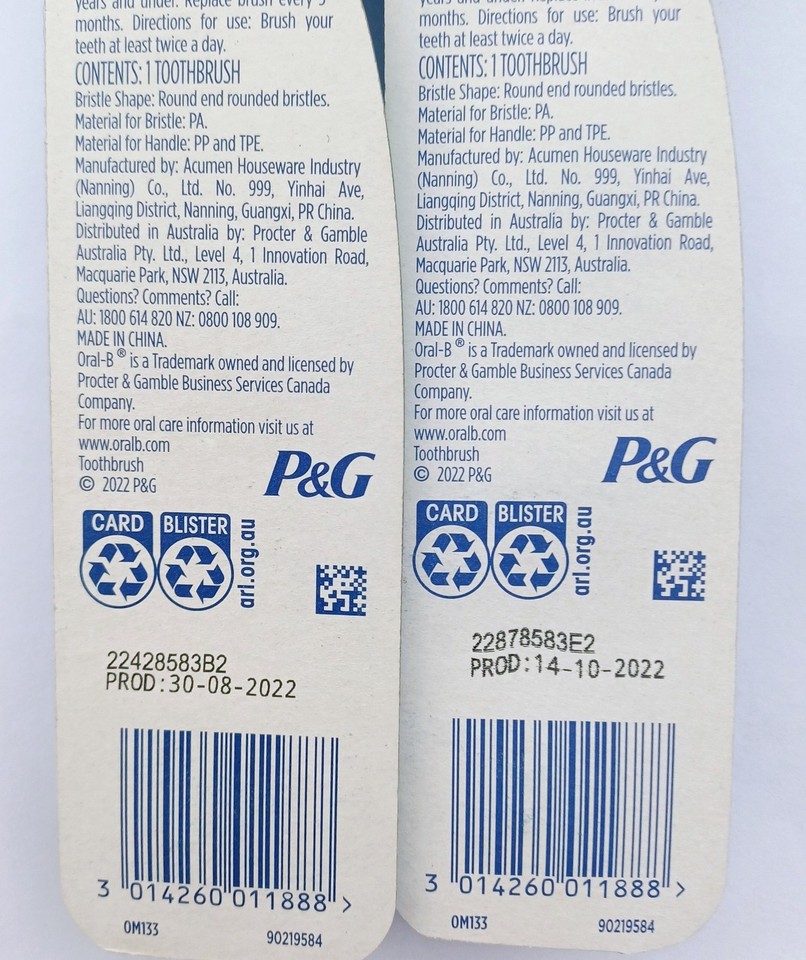 2x Oral-B Complete 5-Way Clean Toothbrushes Medium 40 Manual 5 Cleaning ...