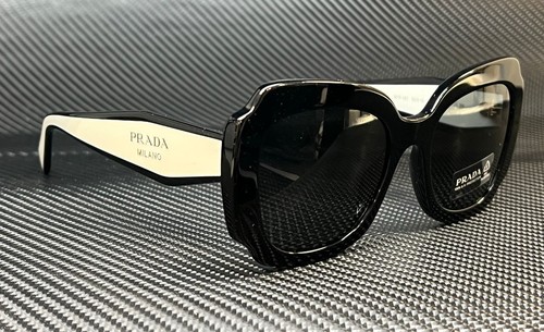 PRADA PR 16YS 09Q5S0 Black White Dark Grey Women's 52 mm Sunglasses 8056597625715| eBay