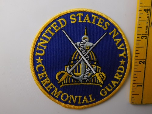 UNITED STATES NAVY CEREMONIAL HONOR GUARD PATCH MILITARY COLLECTOR LRG ...