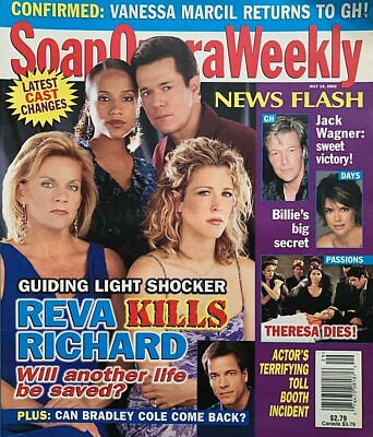 GUIDING LIGHT SHOCKER REVA KILLS RICHARD July 16 2002 SOAP OPERA WEEKLY ...