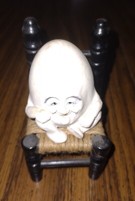 Vtg 1993 Allyson Nagel Egbert Humpty Dumpty Egg Statue Figure Sitting ...