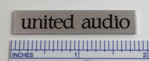 United Audio Badge Logo for Dual Turntable Base Plinth Custom Made ...