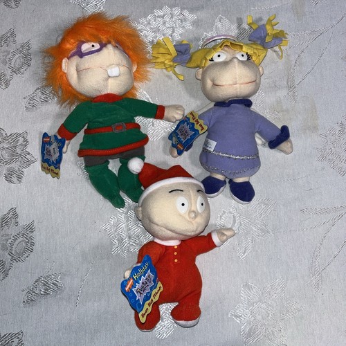 Vintage 1997 Nickelodeon Holiday Rugrats 10” Plush Bean Bag Friends ...