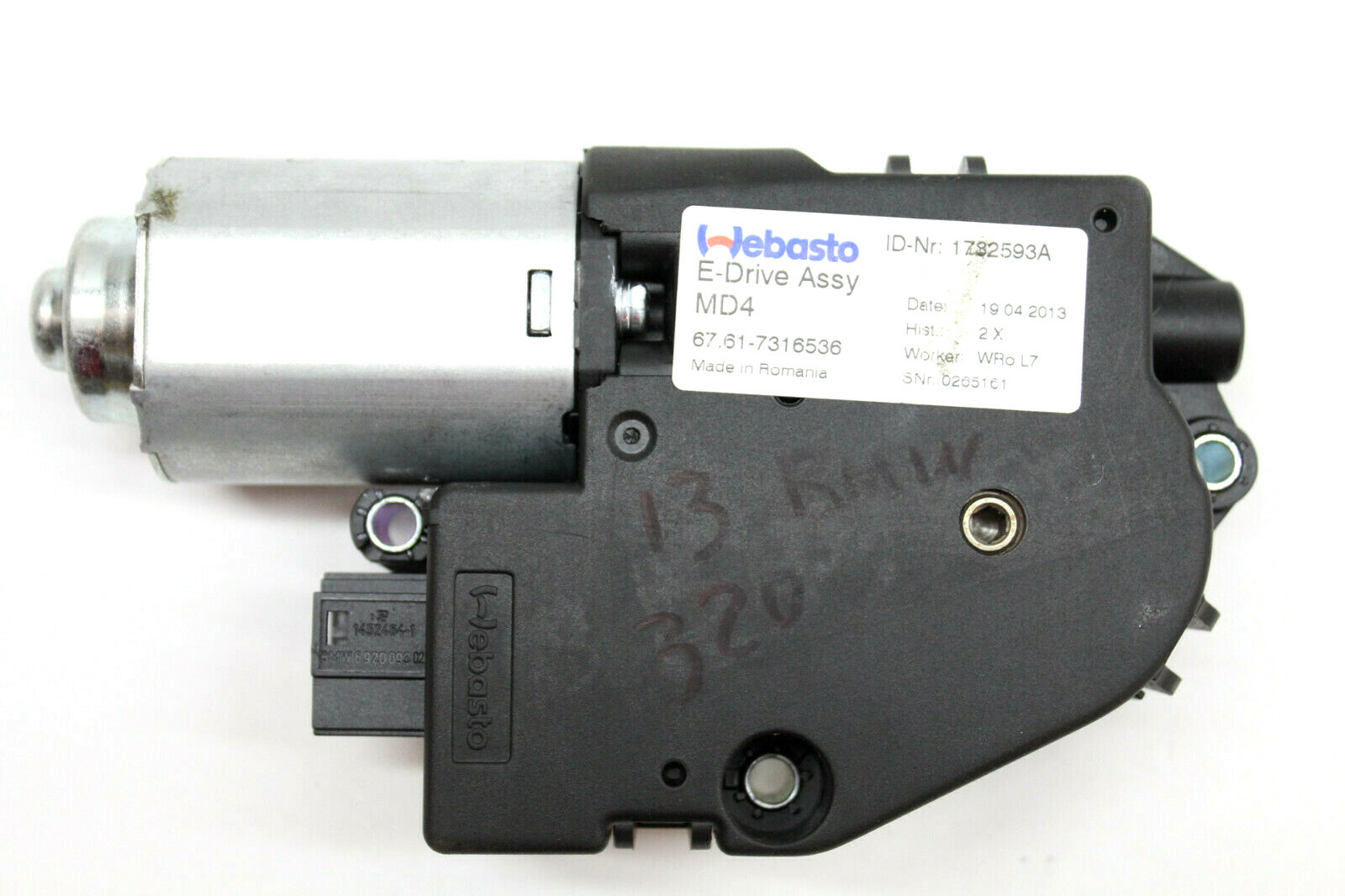 2013 BMW 320 328 330 335 340 M3 SUN ROOF MOTOR 67.61-7316536 OEM 12 13 ...