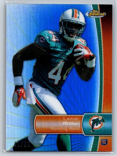 2012 Finest #107 Lamar Miller Blue Refractors #/99 | eBay