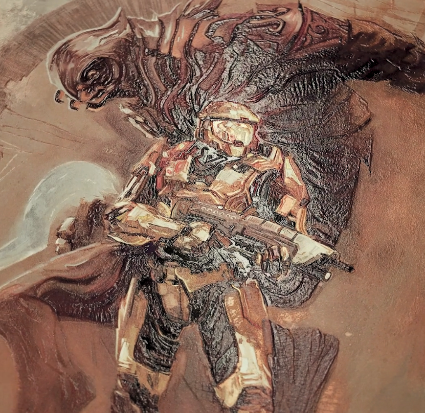 Displate Limited Edition Master Chief - Halo - 700/700 - Sold Out - New ...