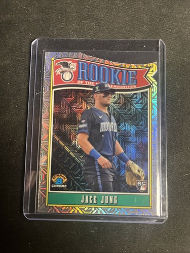 2025 Bowman Chrome Jace Jung ROY Favorite Mojo Refractor Rookie (2 ...