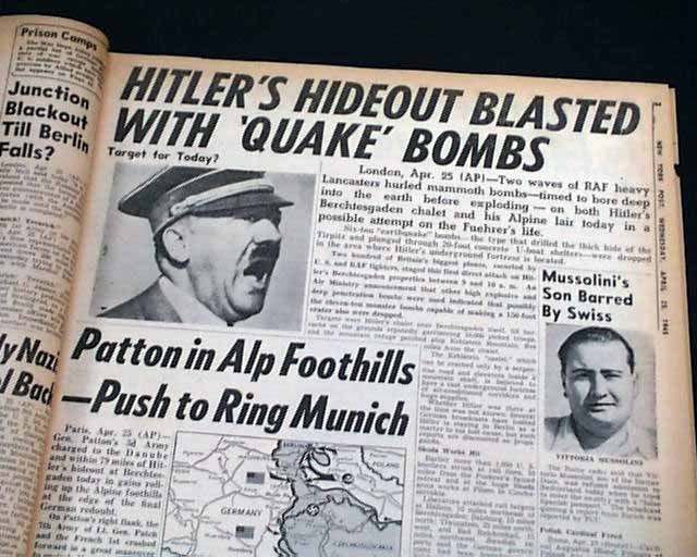 OBERSALZBERG Berghof Adolph Hitler World War II Retreat Bombing 1945 ...