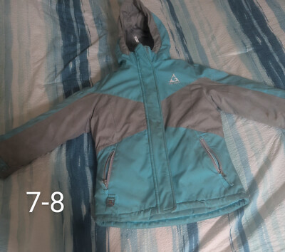 Gerry Winter Coat Girls 7/8 Hood Gray Parka Jacket with Matching Snow ...