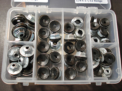 60 pcs thread cutting emblem script & moulding clip sealer nuts ...