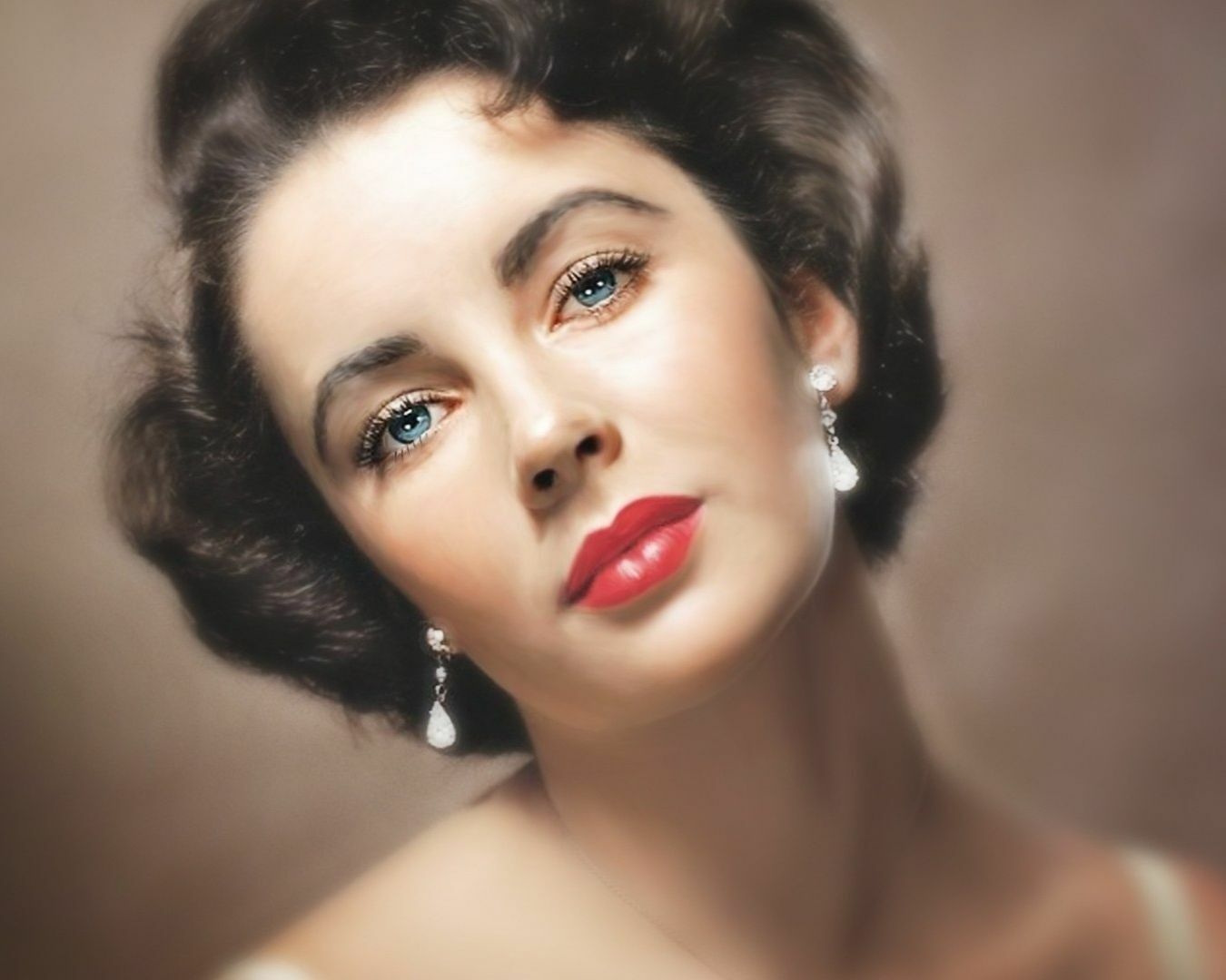 Elizabeth Taylor Sexy Thick Red Lips 8x10 Picture Celebrity Print | eBay