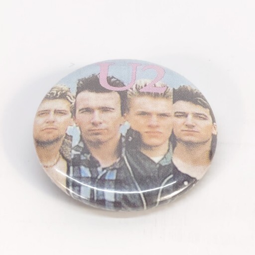 Rare Vintage U2 Band Button Pin 80s War Album Era Color Photo Badge 1. ...