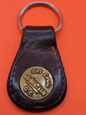 Vintage Fort Lewis Golf Course Leather Key Chain | eBay