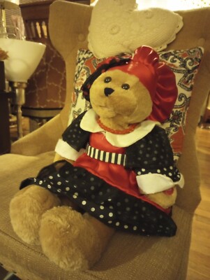 Chantilly Lane Musical Singing Bear Plush Red Hat Society 22" with Tags ...