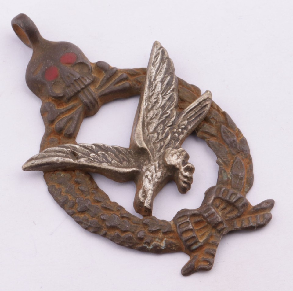 Luftwaffe German WW2 Air Force Skull and Bones Gothic Ring WWII Eagle ...