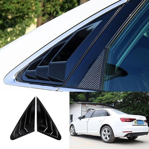 Glossy Black Rear Quarter Window 2020-2023 Louver Scoop Side Vent For ...
