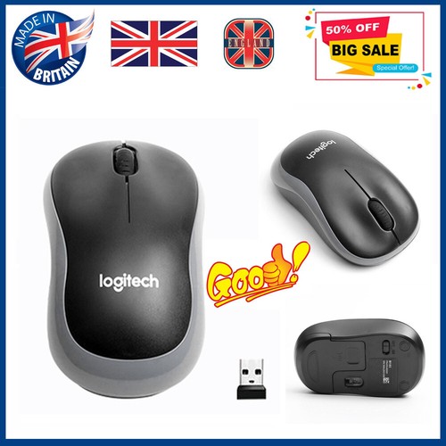 Logitech M185 Wireless Mouse,2.4GHz with USB Mini Receiver ...
