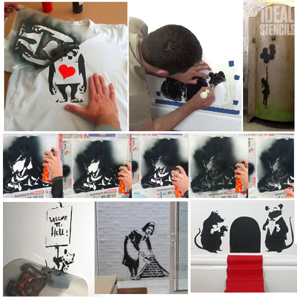 Banksy Winston Churchill STENCIL GRAFFITI Reusable Paint Stencils Ideal ...