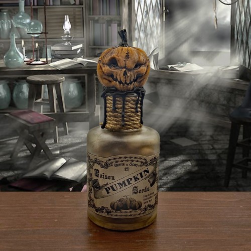 Poison Pumpkin Seeds Magic Potion Glass Bottle Magical Wizard Mythical ...