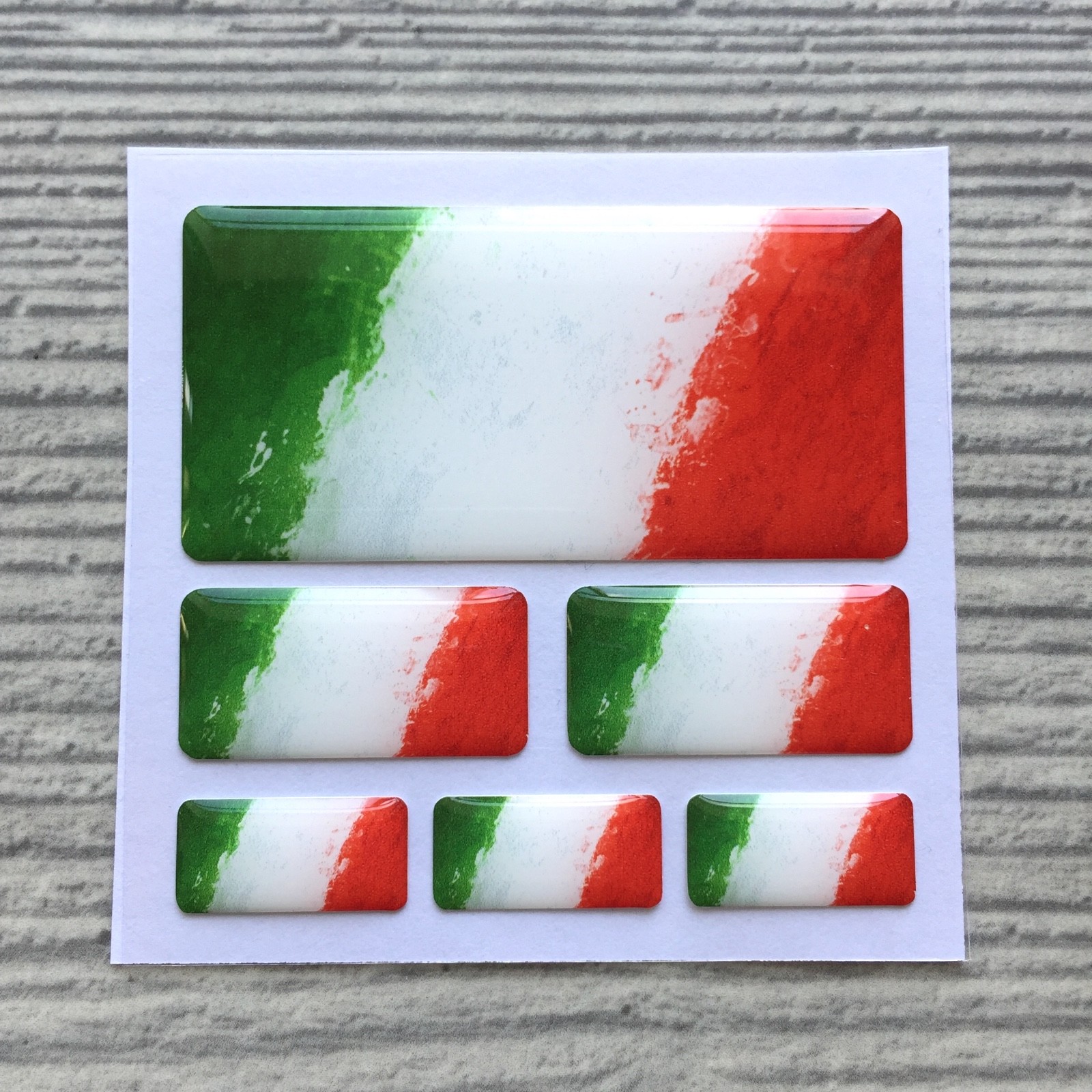 Italian Italy Flag 3d domed sticker decal emblem car tuning | eBay