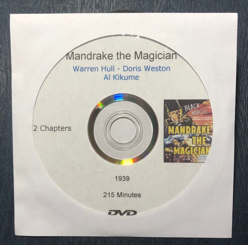Mandrake the Magician - Cliffhanger Serial Movie DVD Warren Hull Doris ...